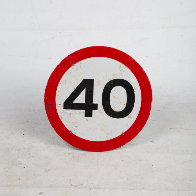 40 Speed Limit Sign - On The Square Emporium