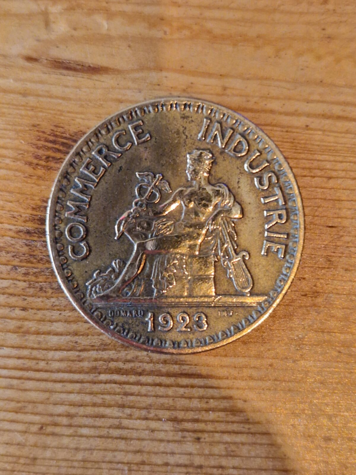 1923 French 2 Francs Coin - On The Square Emporium