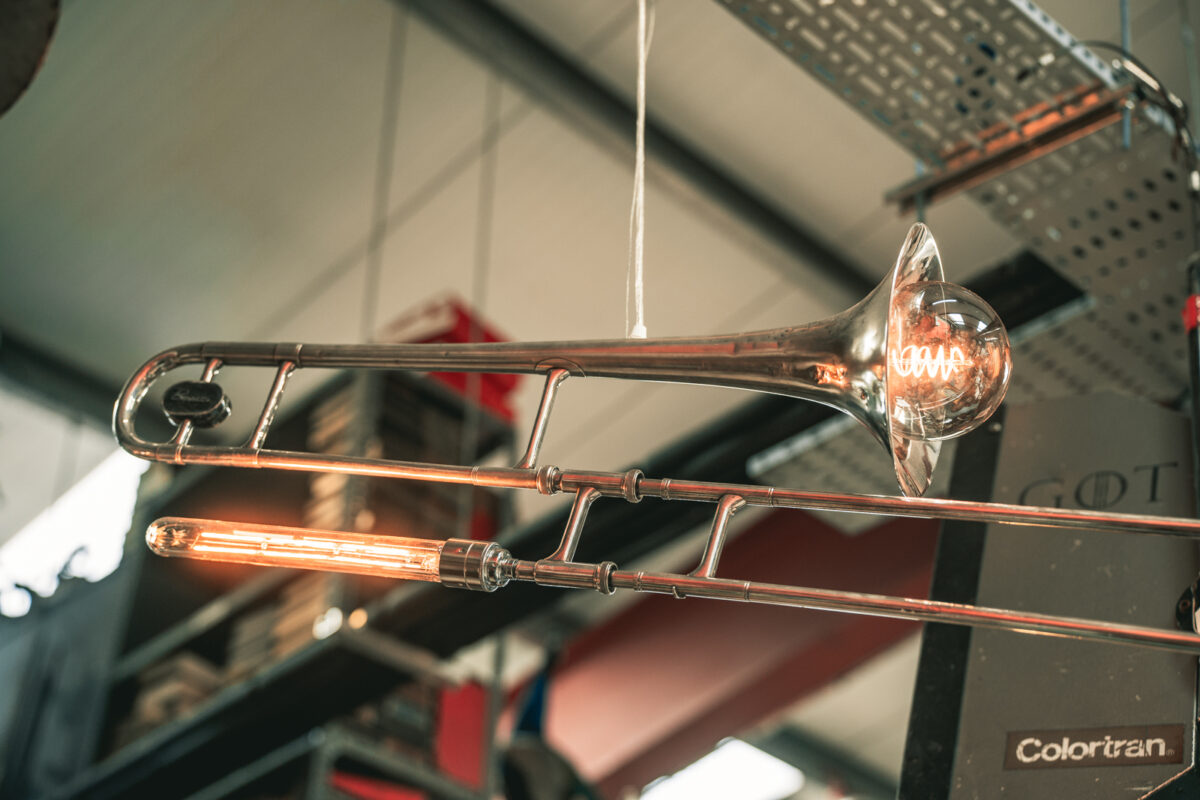 Trombone Ceiling Light - On The Square Emporium