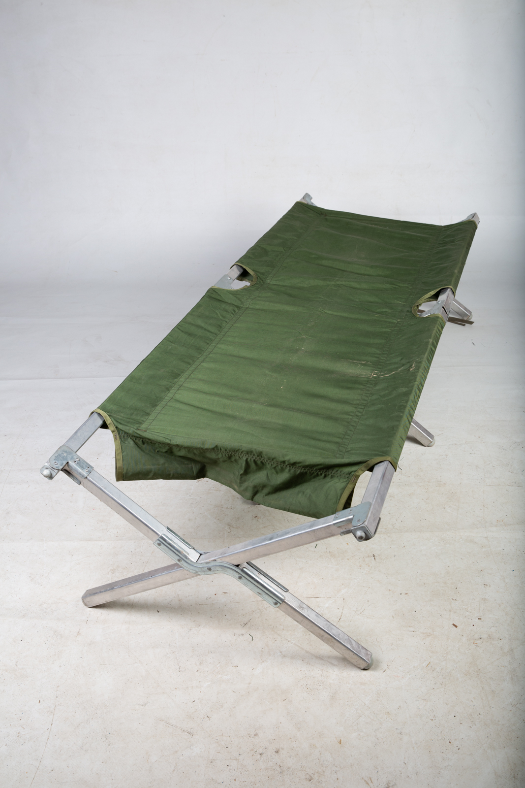 Vintage Military Folding Cot Bed - On The Square Emporium