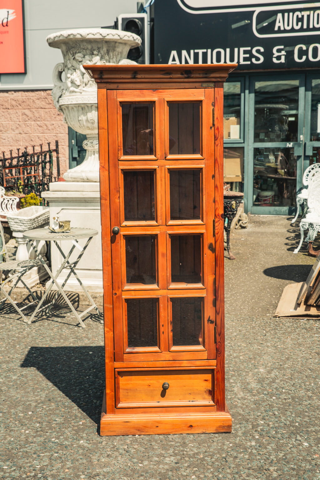 Pine Display Case - On The Square Emporium
