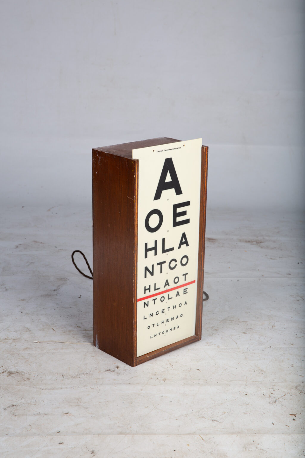Vintage Opticians Eye Test Light Box - On The Square Emporium