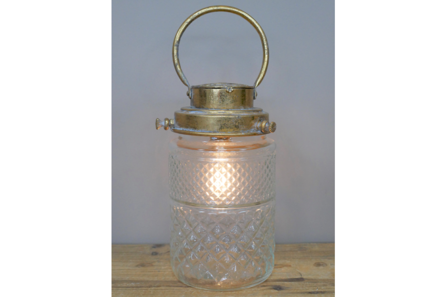 Battery Operated Jar Style Lantern [8385] - On The Square Emporium