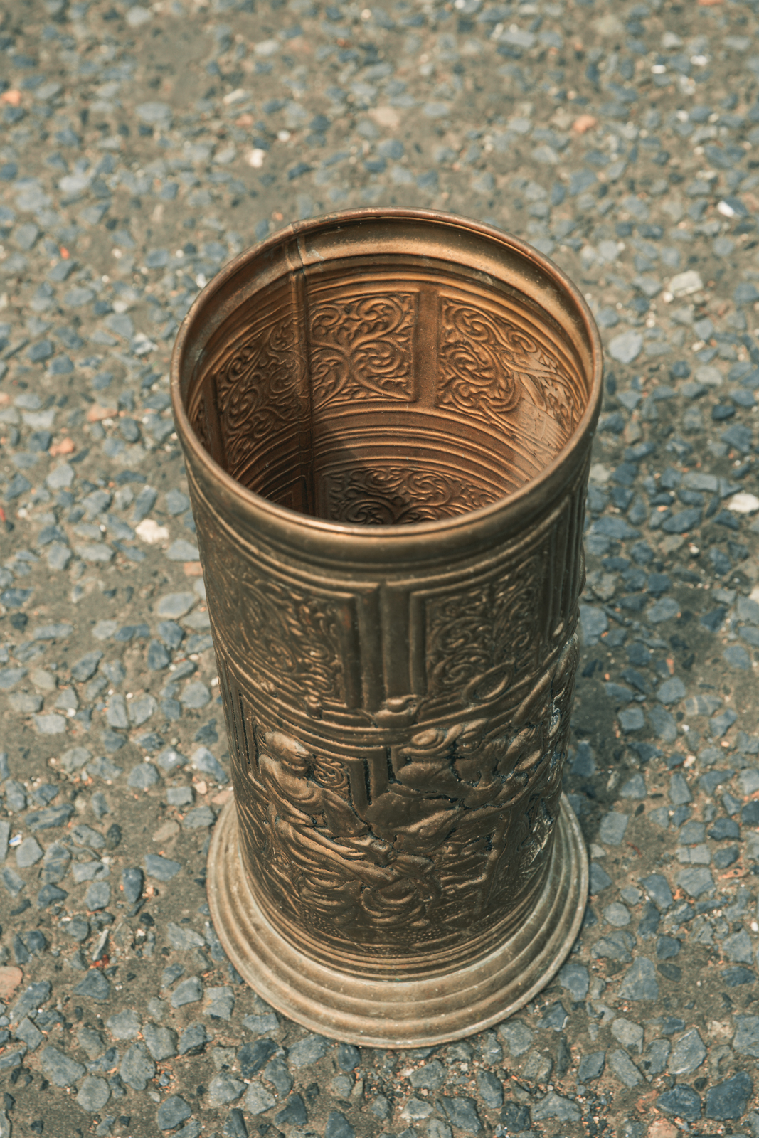 Brass Circular Umbrella Stand - On The Square Emporium