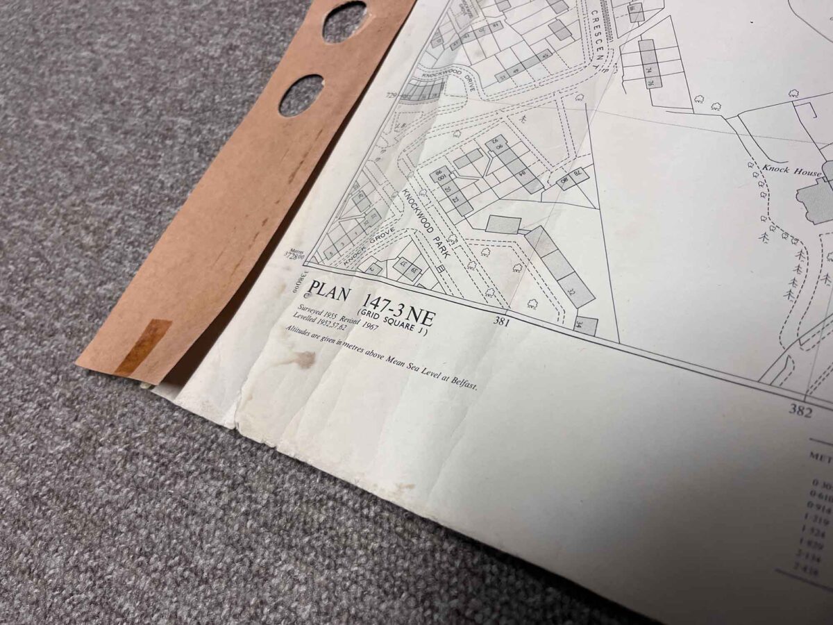 Vintage 1967 Ordnance Survey Map of Knock area - On The Square Emporium