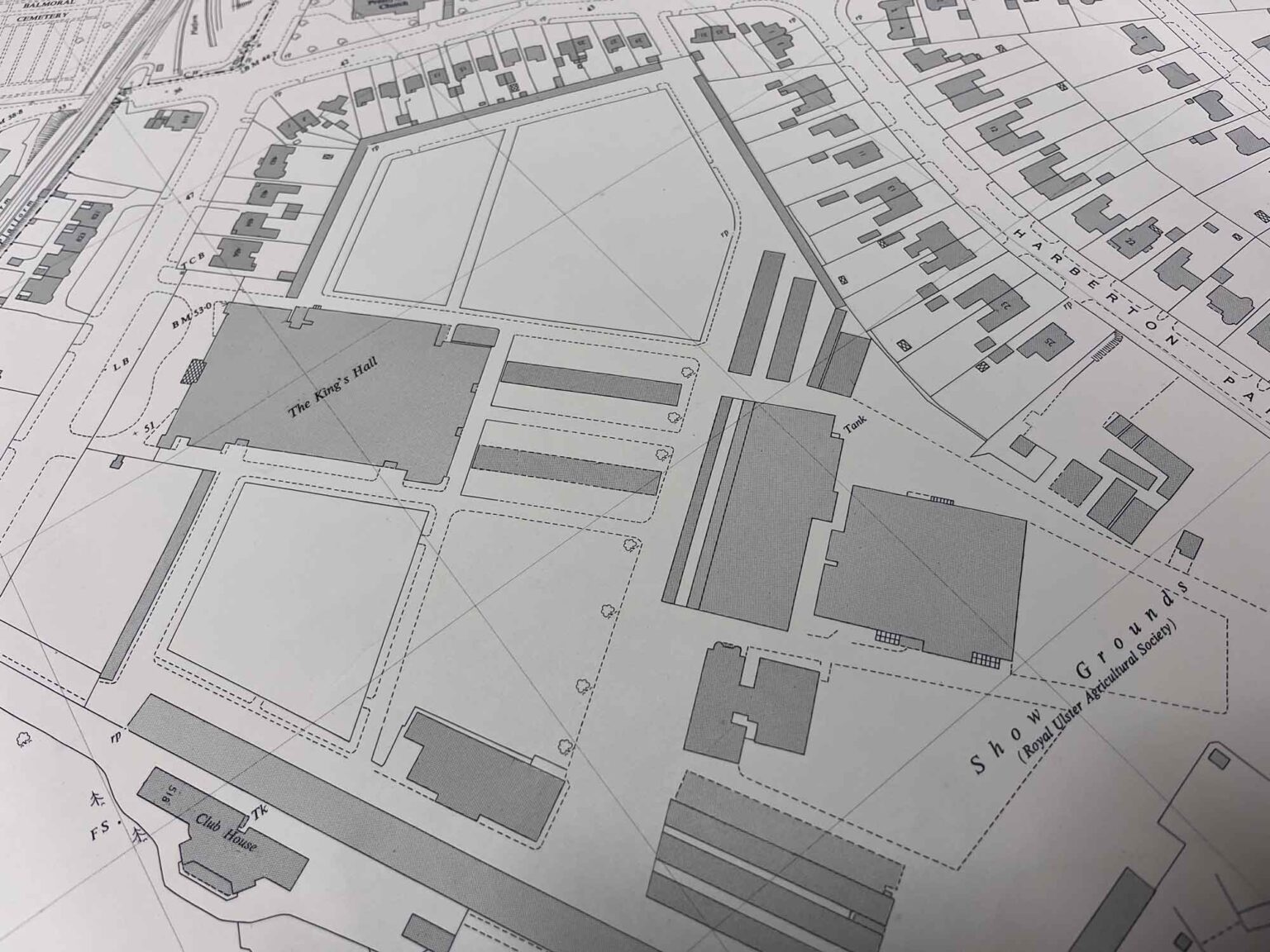 Vintage 1958 Ordnance Survey Map of Balmoral - On The Square Emporium