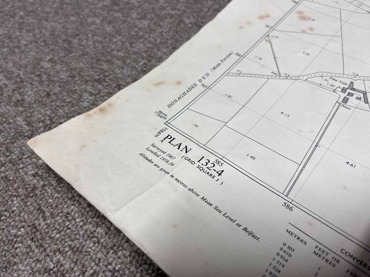 Vintage 1967 Ordnance Survey Map of Donaghadee - On The Square Emporium