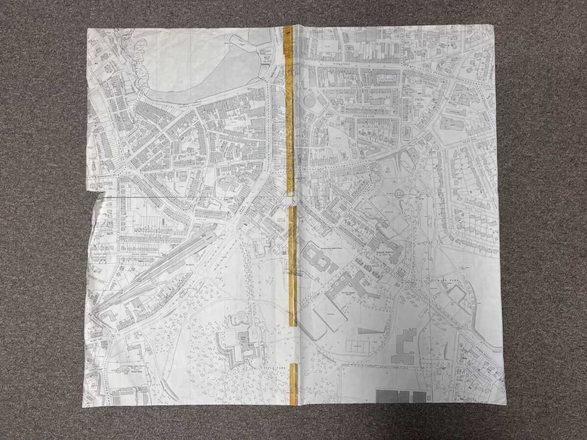 Vintage 1960s Ordnance Survey Map of Bangor, Northern Ireland - On The ...