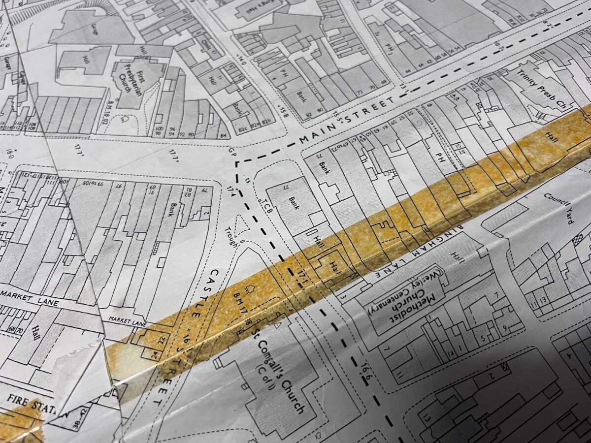 Vintage 1960s Ordnance Survey Map of Bangor, Northern Ireland - On The ...
