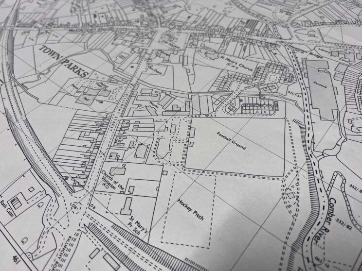 Vintage 1975 Ordnance Survey Map of Comber - On The Square Emporium