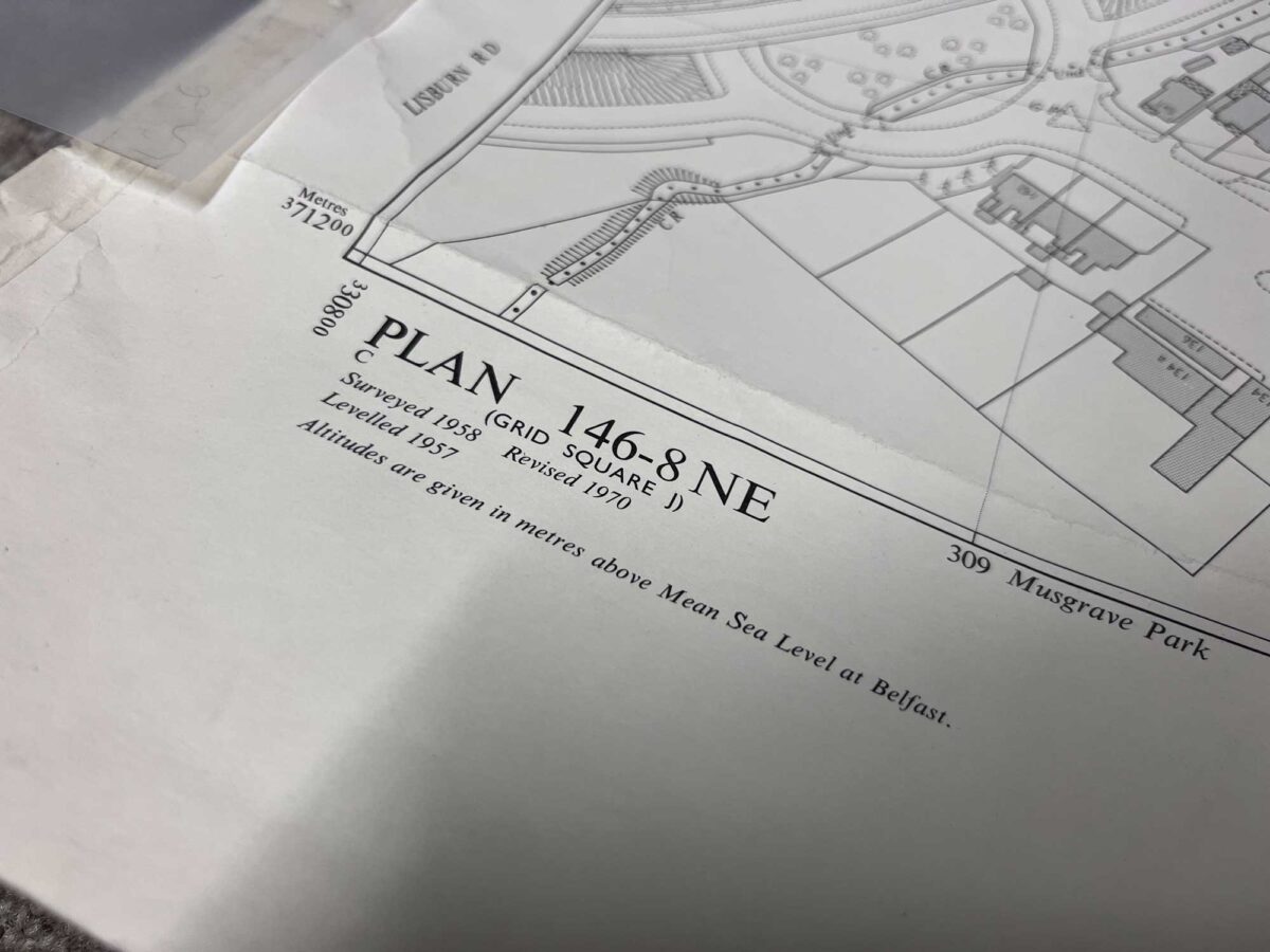 Vintage 1970 Ordnance Survey Map of Balmoral - On The Square Emporium