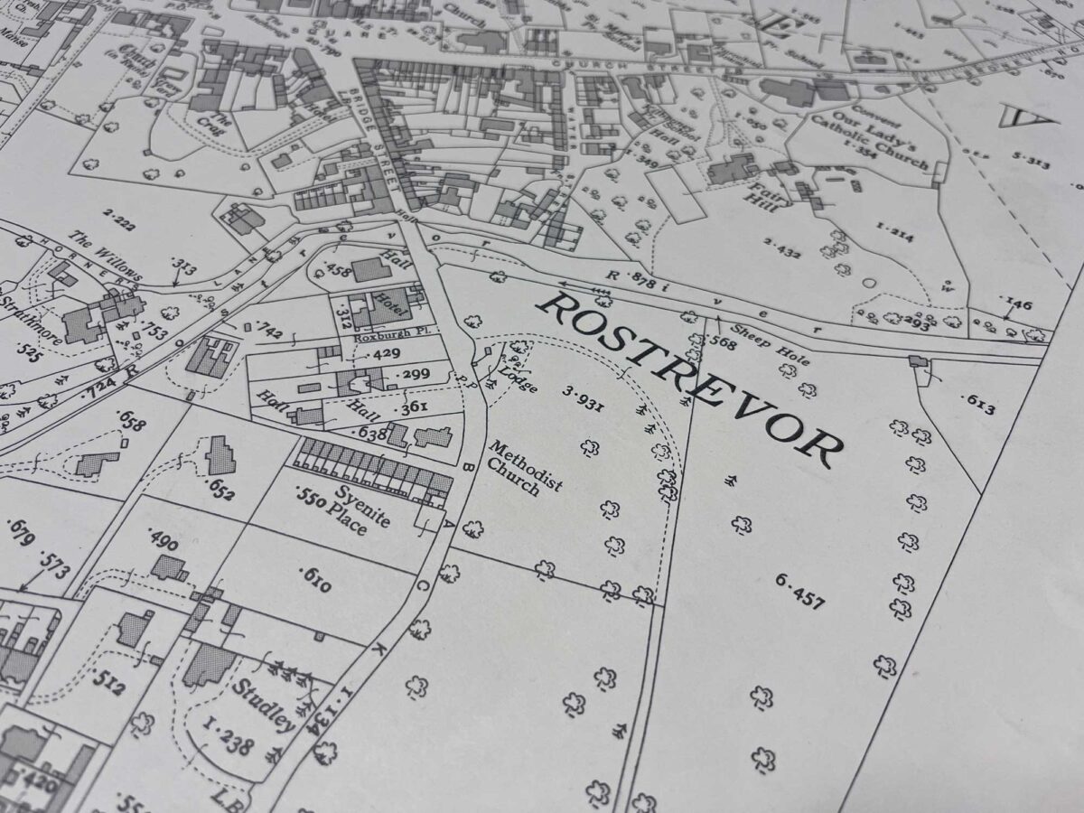 Vintage 1950 Ordnance Survey Map of Rostrevor - On The Square Emporium
