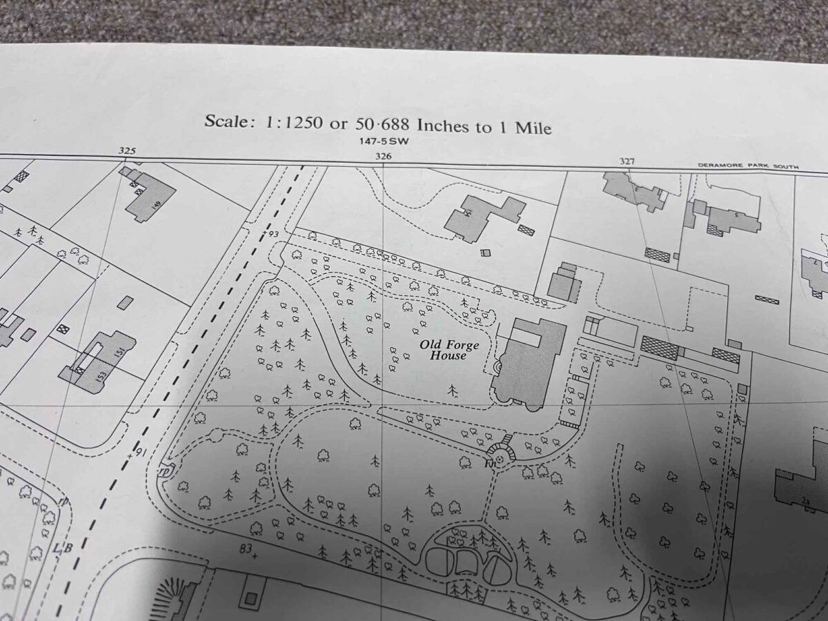 Vintage 1965 Ordnance Survey Map of Malone Road - On The Square Emporium