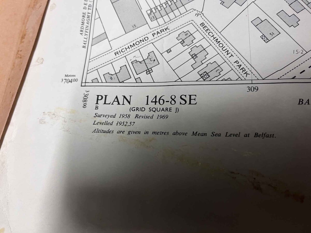 Vintage 1969 Ordnance Survey Map of Balmoral - On The Square Emporium