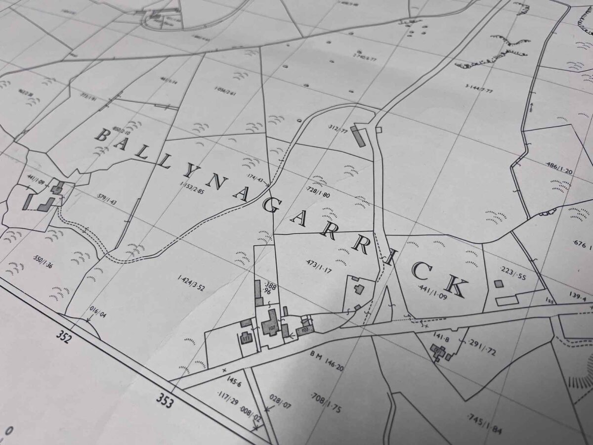 Vintage 1971 Ordnance Survey Map of Carryduff - On The Square Emporium