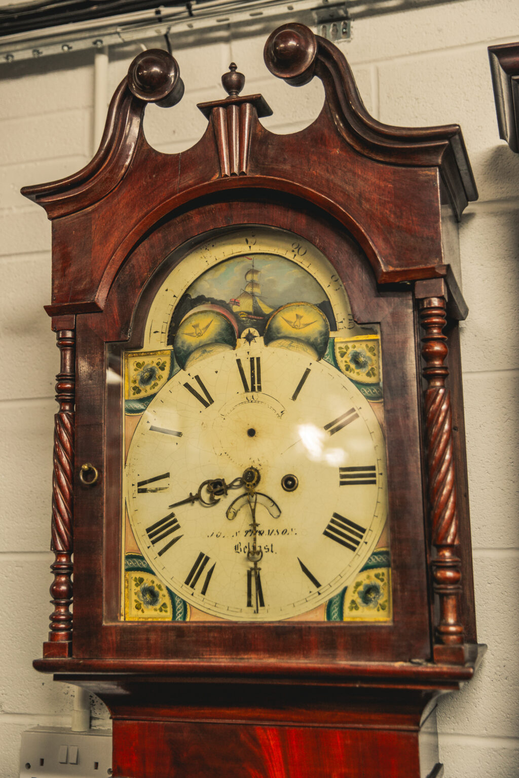 c1790-1820 Belfast Georgian Longcase Clock - On The Square Emporium