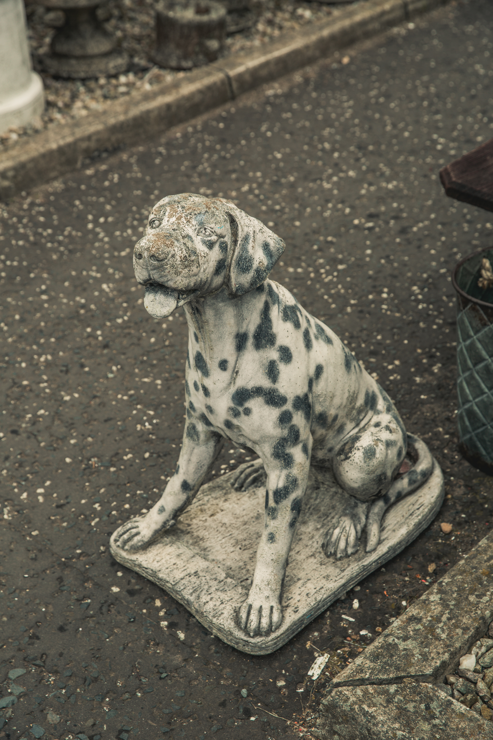 Stone Dalmatian Statue - On The Square Emporium