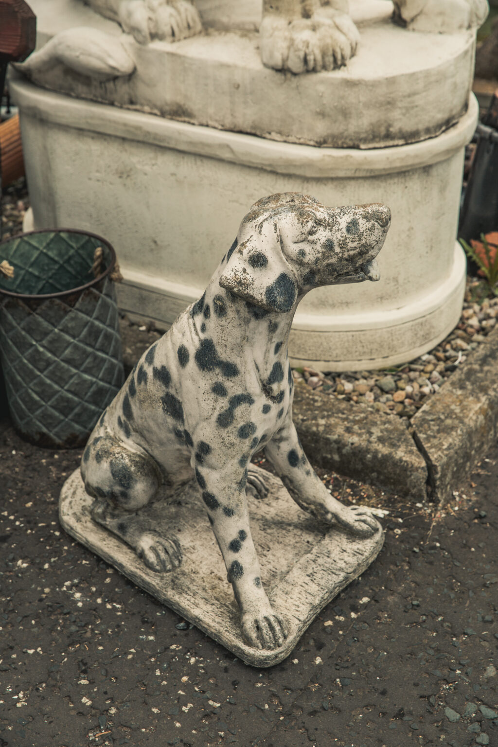Stone Dalmatian Statue - On The Square Emporium