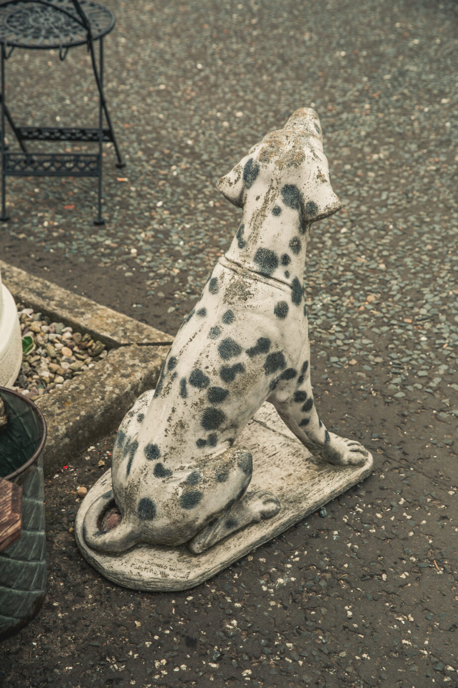 Stone Dalmatian Statue - On The Square Emporium