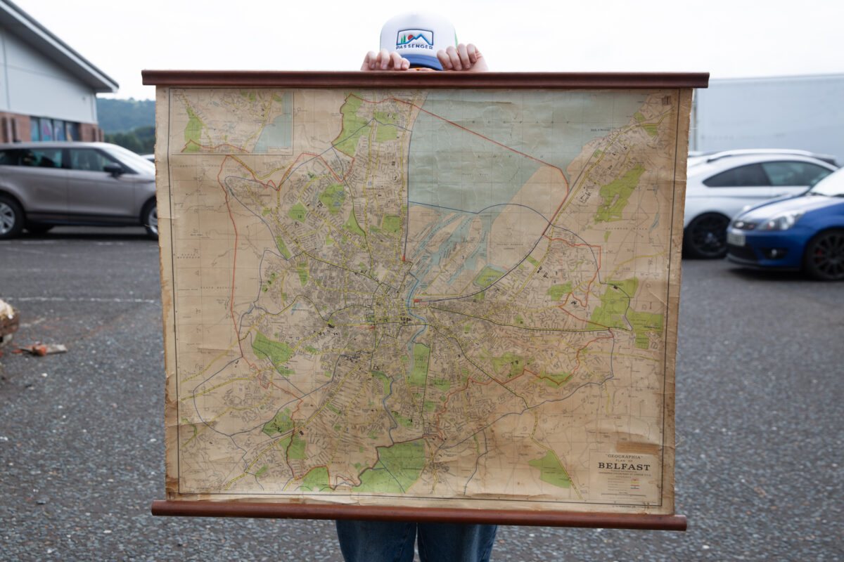 AW021 1960 Geographia Map of Belfast - On The Square Emporium