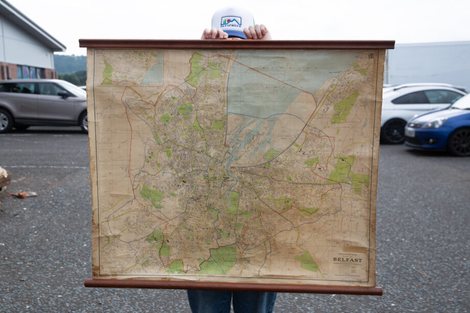 AW021 1960 Geographia Map of Belfast - On The Square Emporium