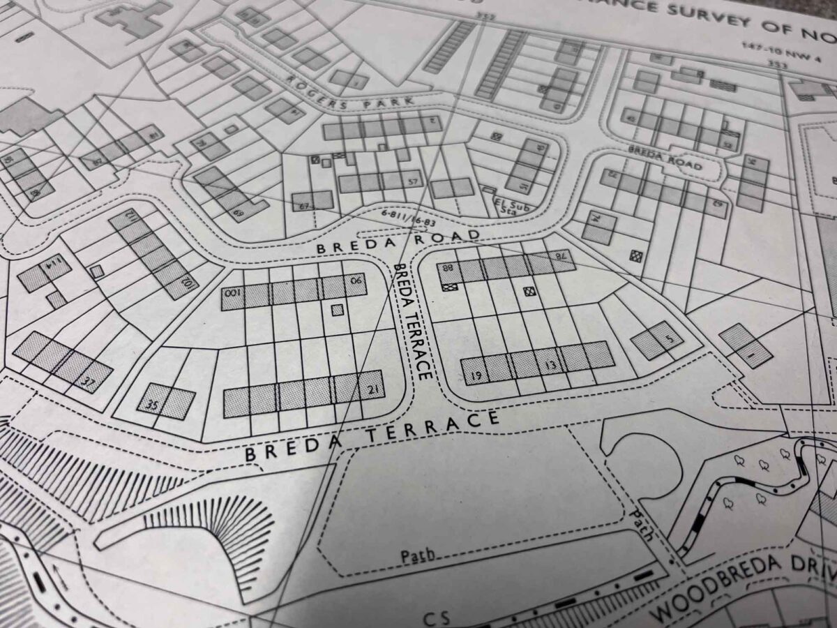 Vintage 1979 Ordnance Survey Map of Newtownbreda - On The Square Emporium