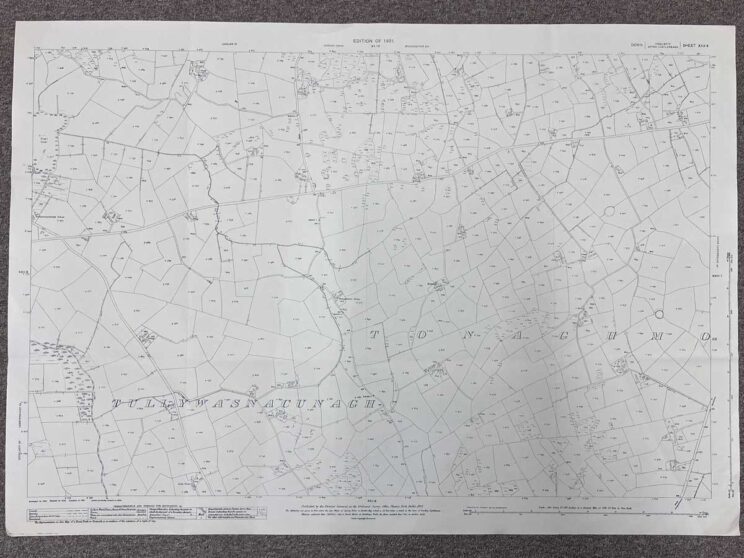 Vintage Ordnance Survey Map of Ballynahinch - On The Square Emporium