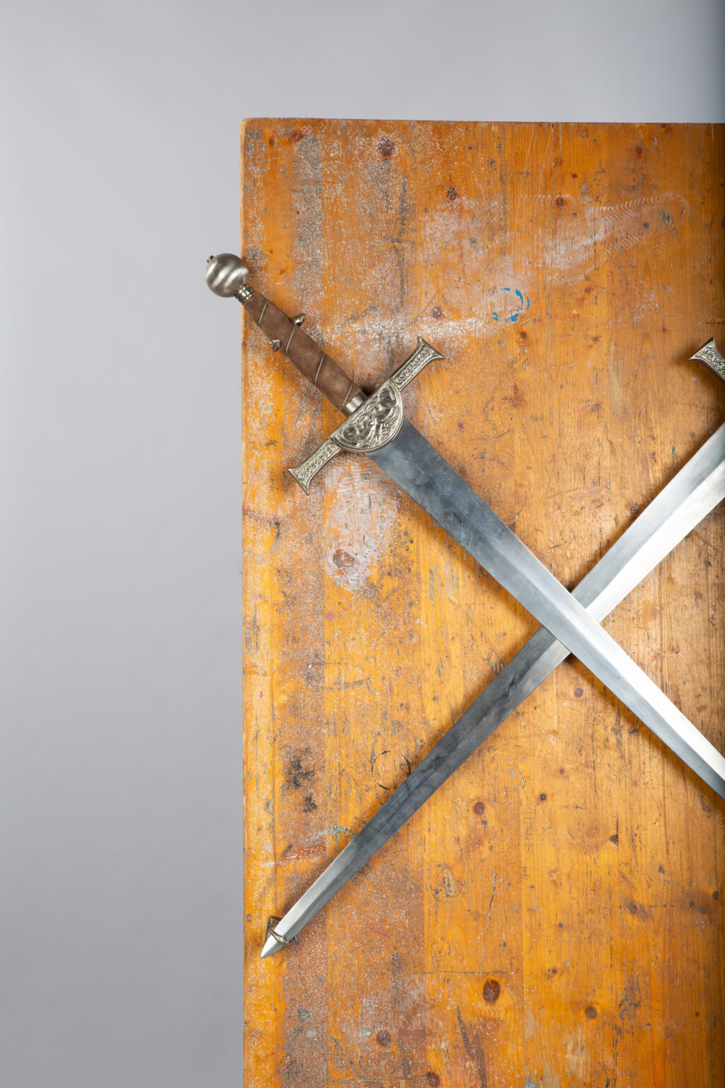 Pair of Wall-mounted Swords - On The Square Emporium