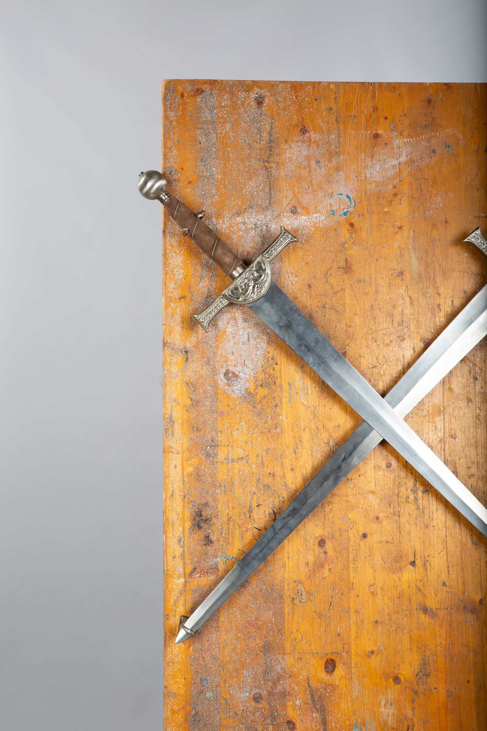 Pair of Wall-mounted Swords - On The Square Emporium