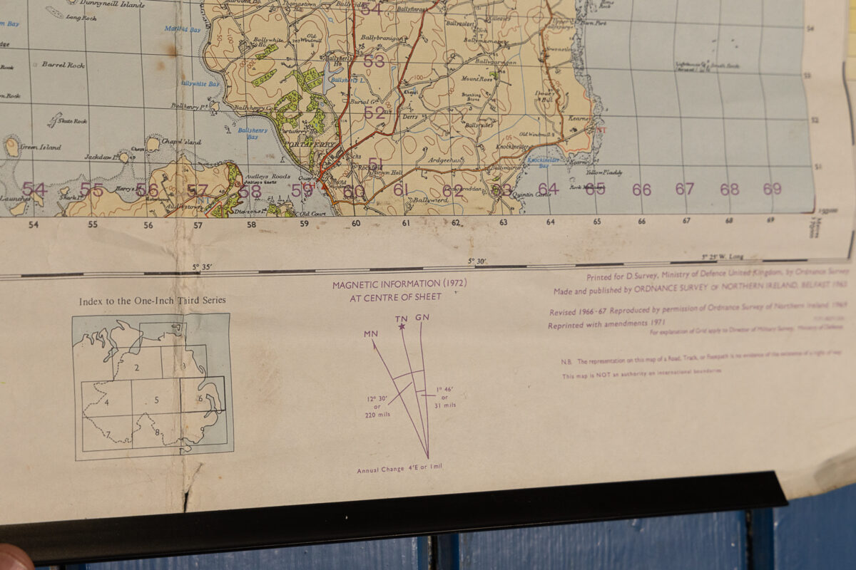 AW036 Vintage OS Map Chart of Belfast - On The Square Emporium