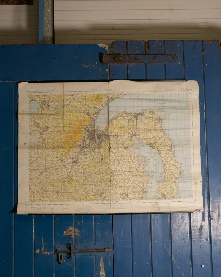 AW036 Vintage OS Map Chart of Belfast - On The Square Emporium