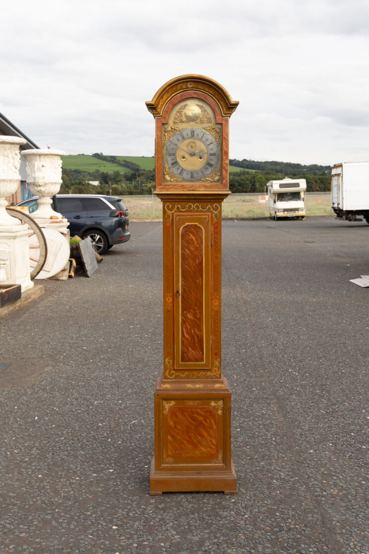 Edwardian Pine Grandfather Clock - On The Square Emporium