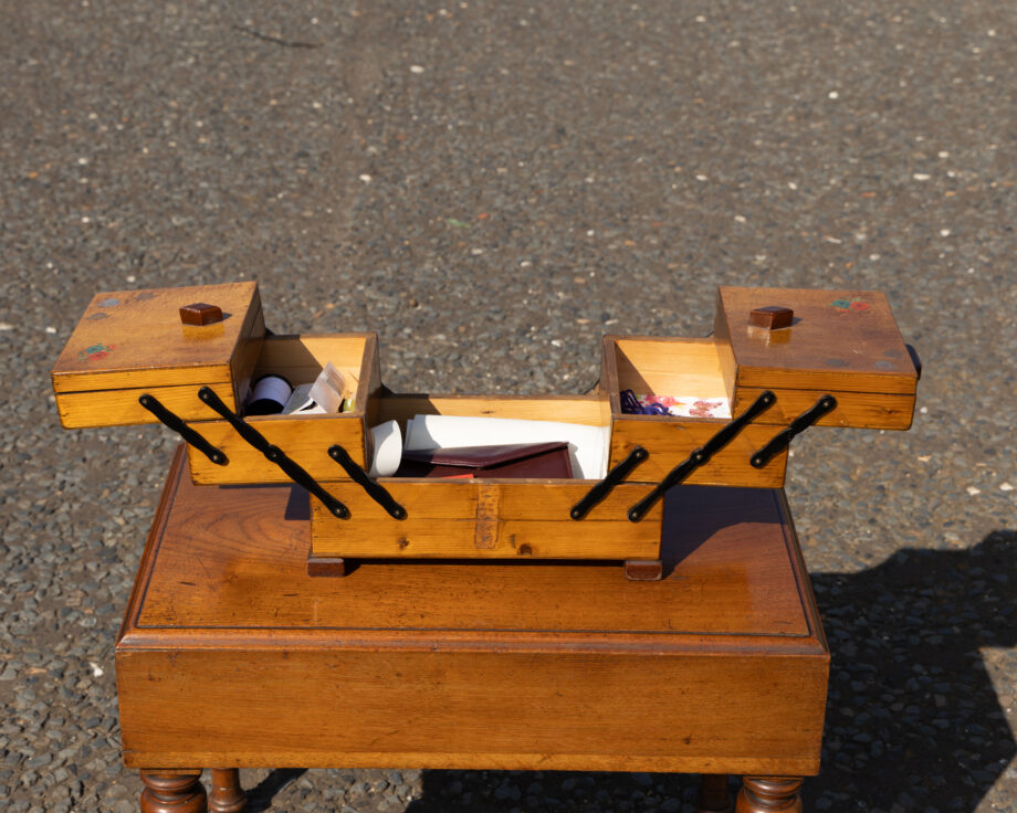 Vintage Fold-out Sewing Box - On The Square Emporium