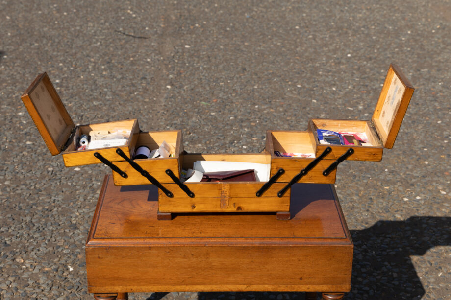 Vintage Fold-out Sewing Box - On The Square Emporium