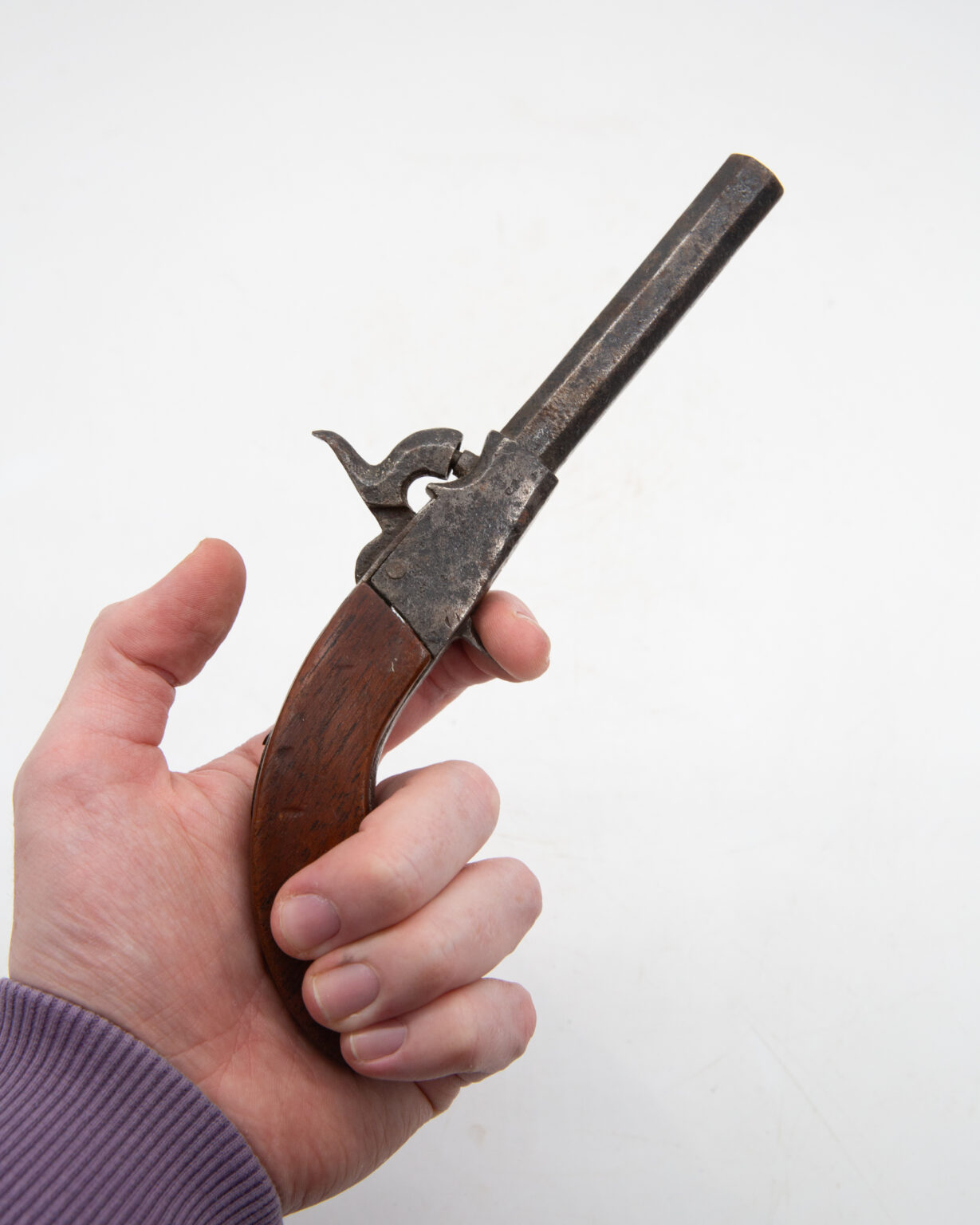 19c Percussion Cap Pistol w/ Octagonal Barrel - On The Square Emporium