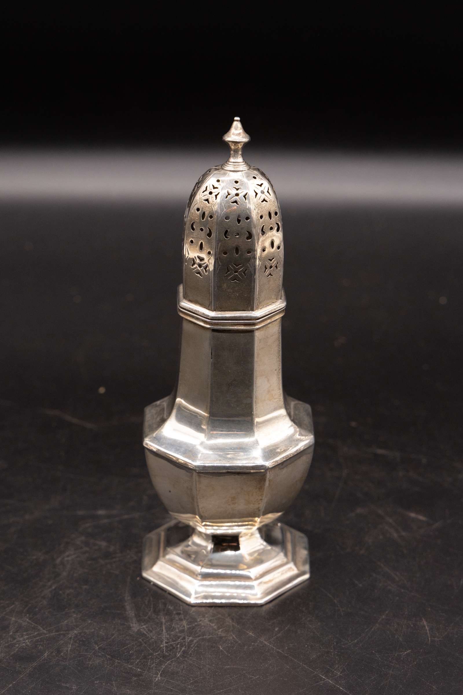 SC018 Silver Sugar Shaker On The Square Emporium