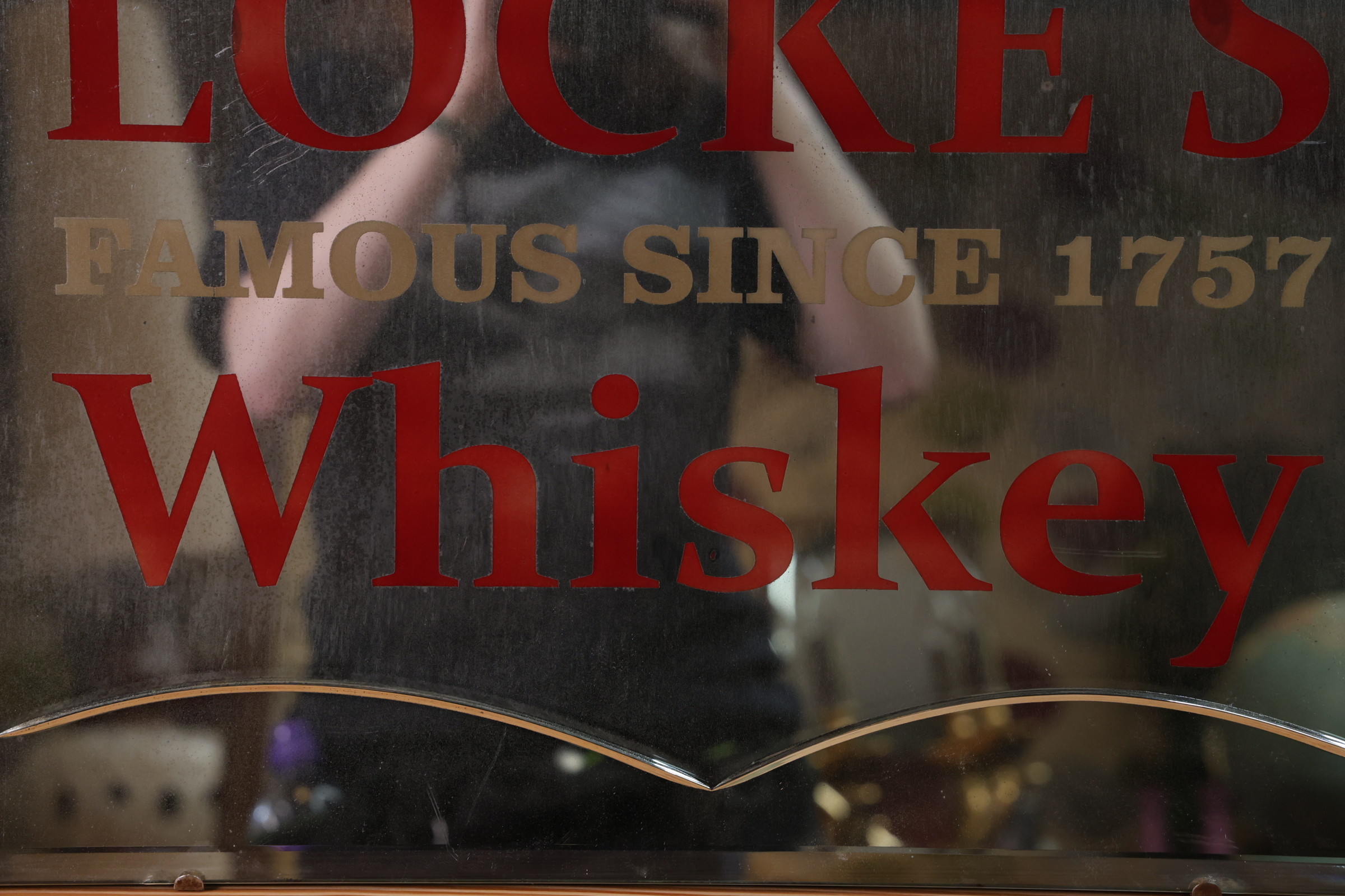 Locke's Whiskey Mirror [w741] - On The Square Emporium