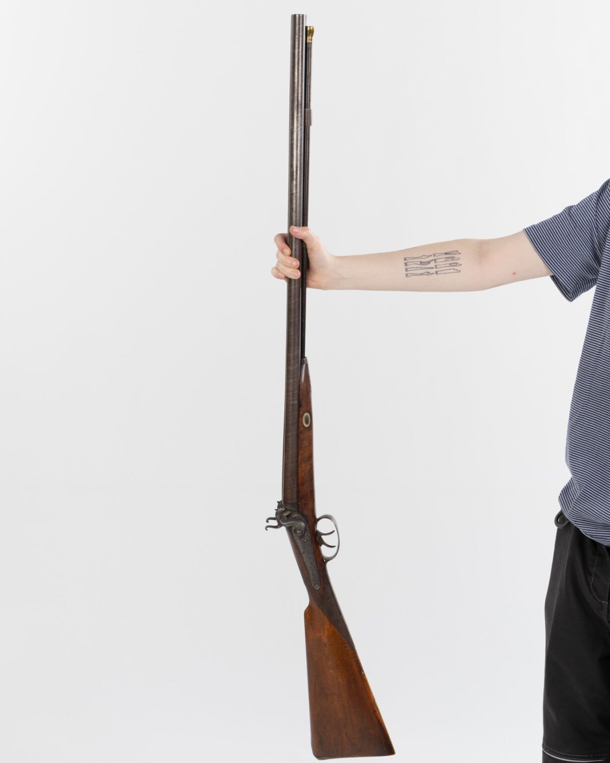 'W Fisher' Percussion Cap Double Barrel Shotgun - On The Square Emporium