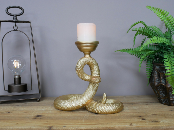 Snake candlestick holder - On The Square Emporium
