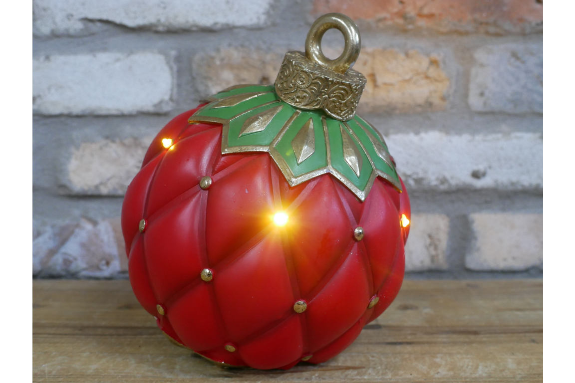 Medium Light-up Christmas Bauble - On The Square Emporium