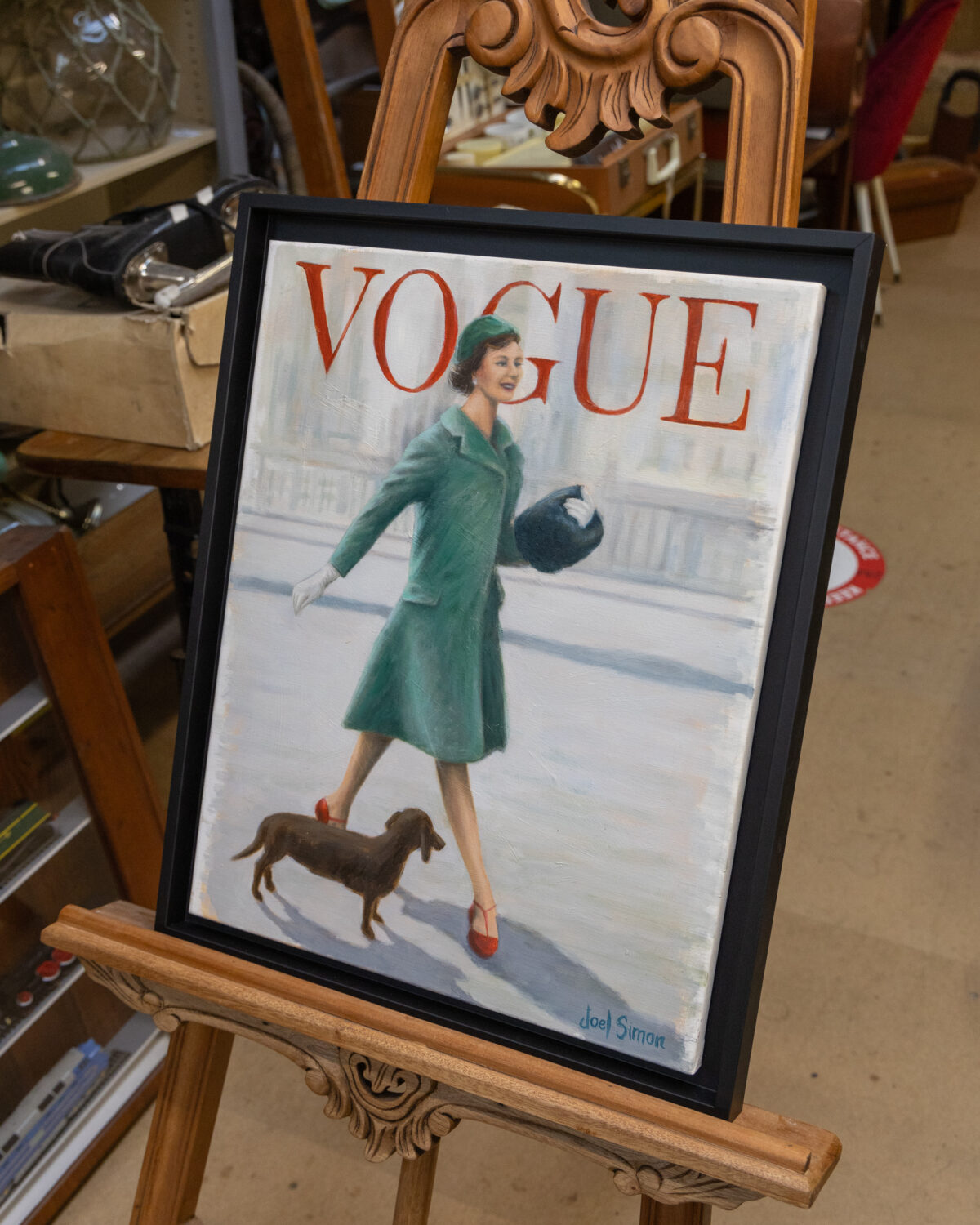 Vogue 1954 - Joel Simon Oil Painting - On The Square Emporium
