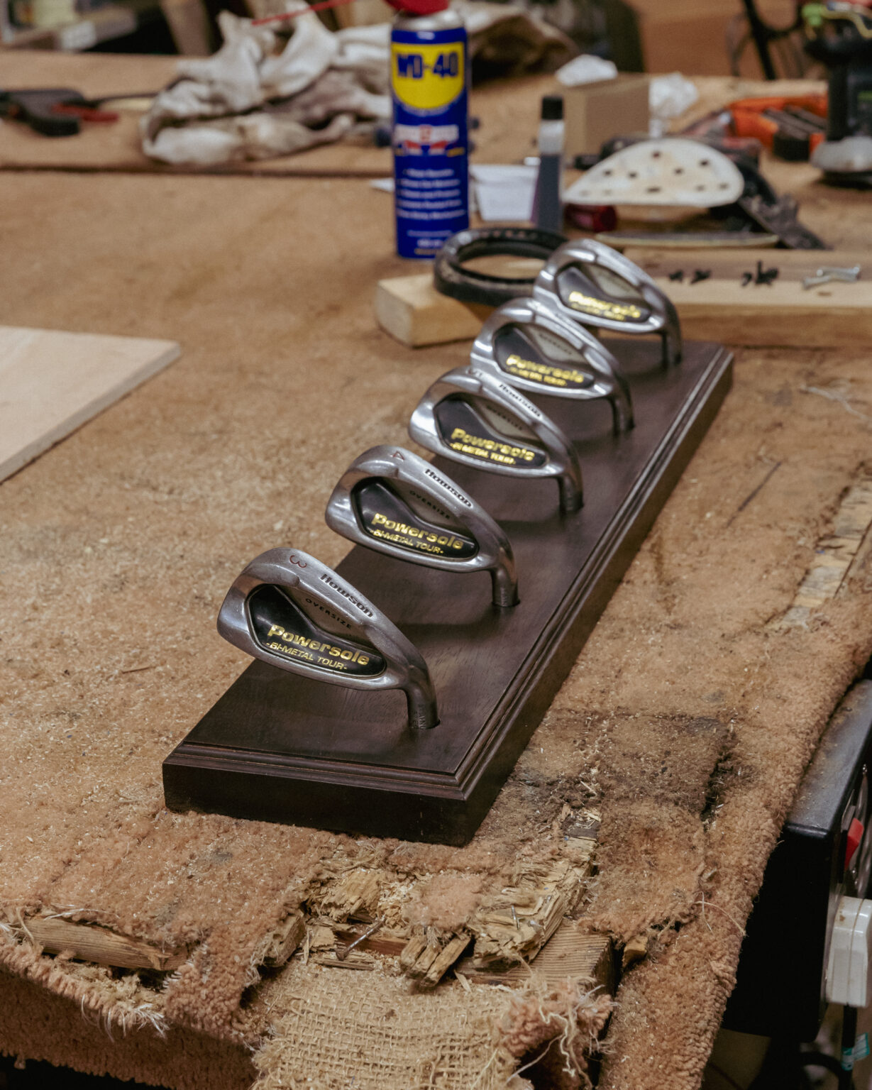 Repurposed Golf Club Coat Rack - On The Square Emporium
