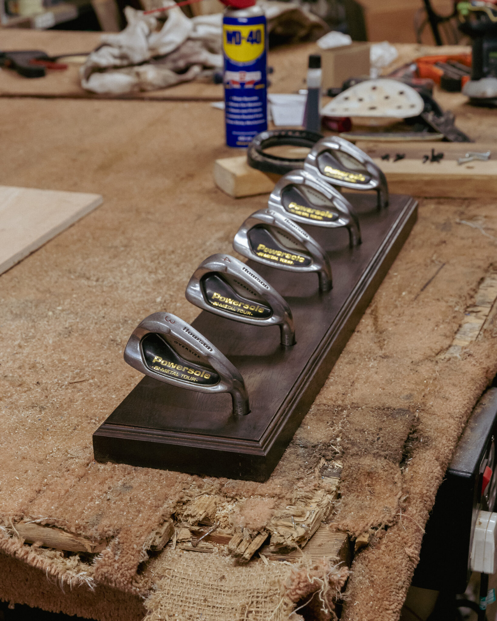 Repurposed Golf Club Coat Rack - On The Square Emporium