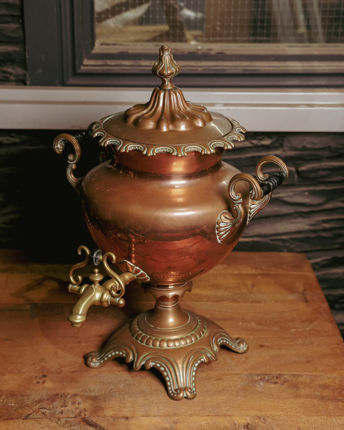 Victorian Copper & Brass Samovar - On The Square Emporium