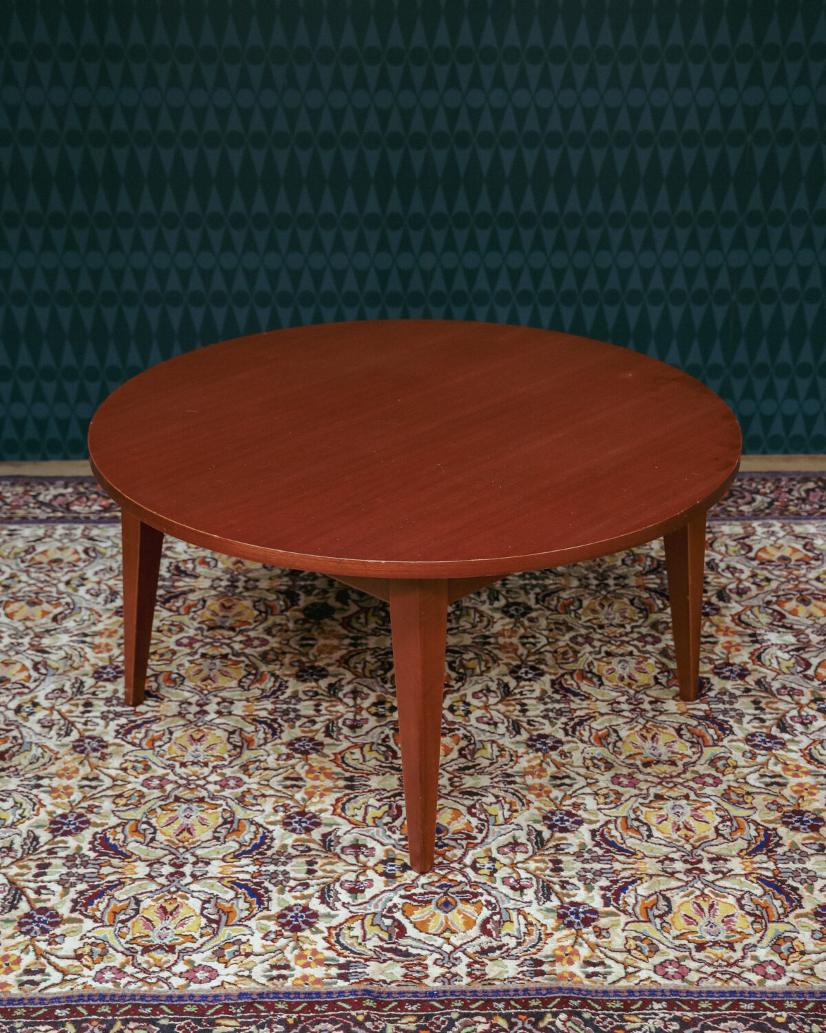 Mid Century Teak Round Coffee Table - On The Square Emporium