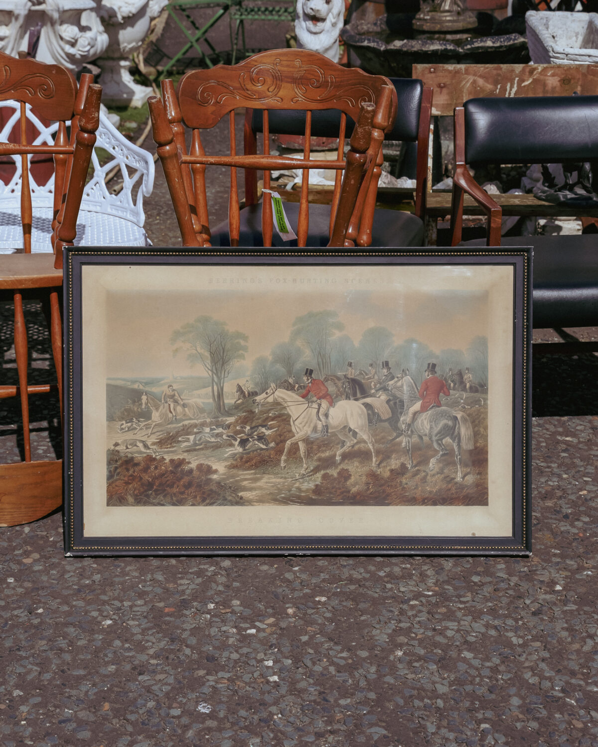 AW050 Herring's Fox-Hunting Scenes - Breaking Cover - On The Square ...