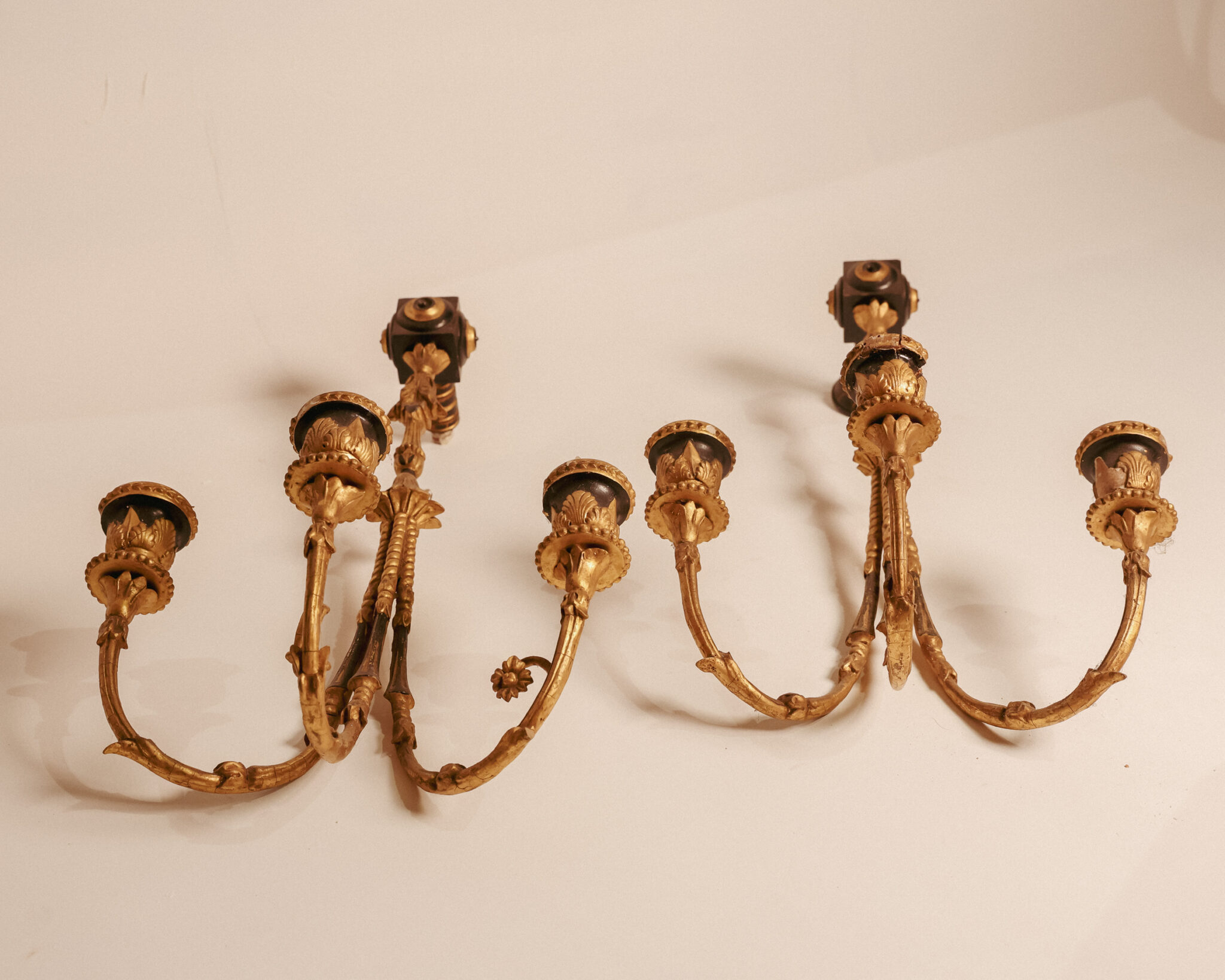 Pair of Victorian Wall Candelabras - On The Square Emporium