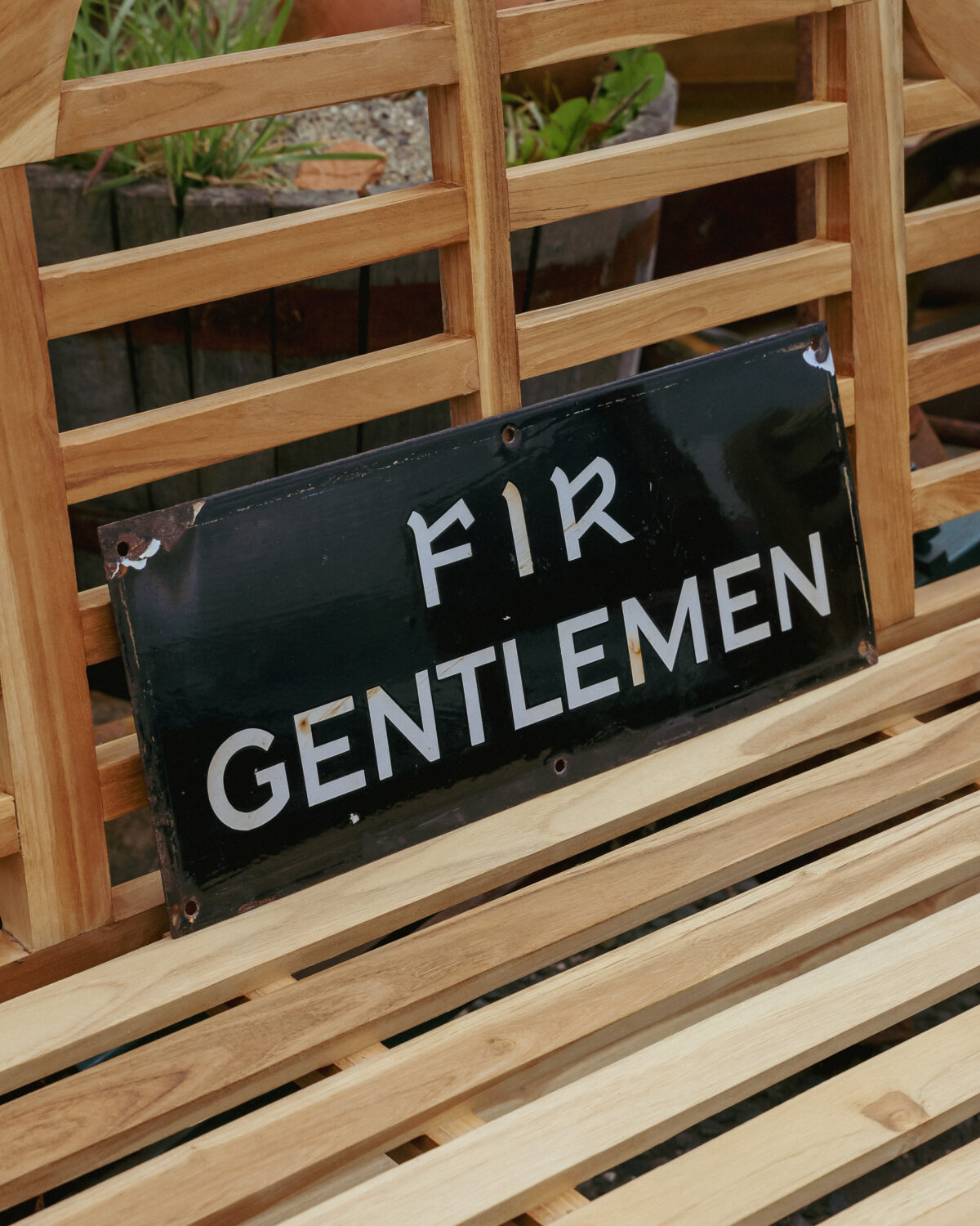 Irish Railway 'Gentleman' Toilets Sign [w893] - On The Square Emporium