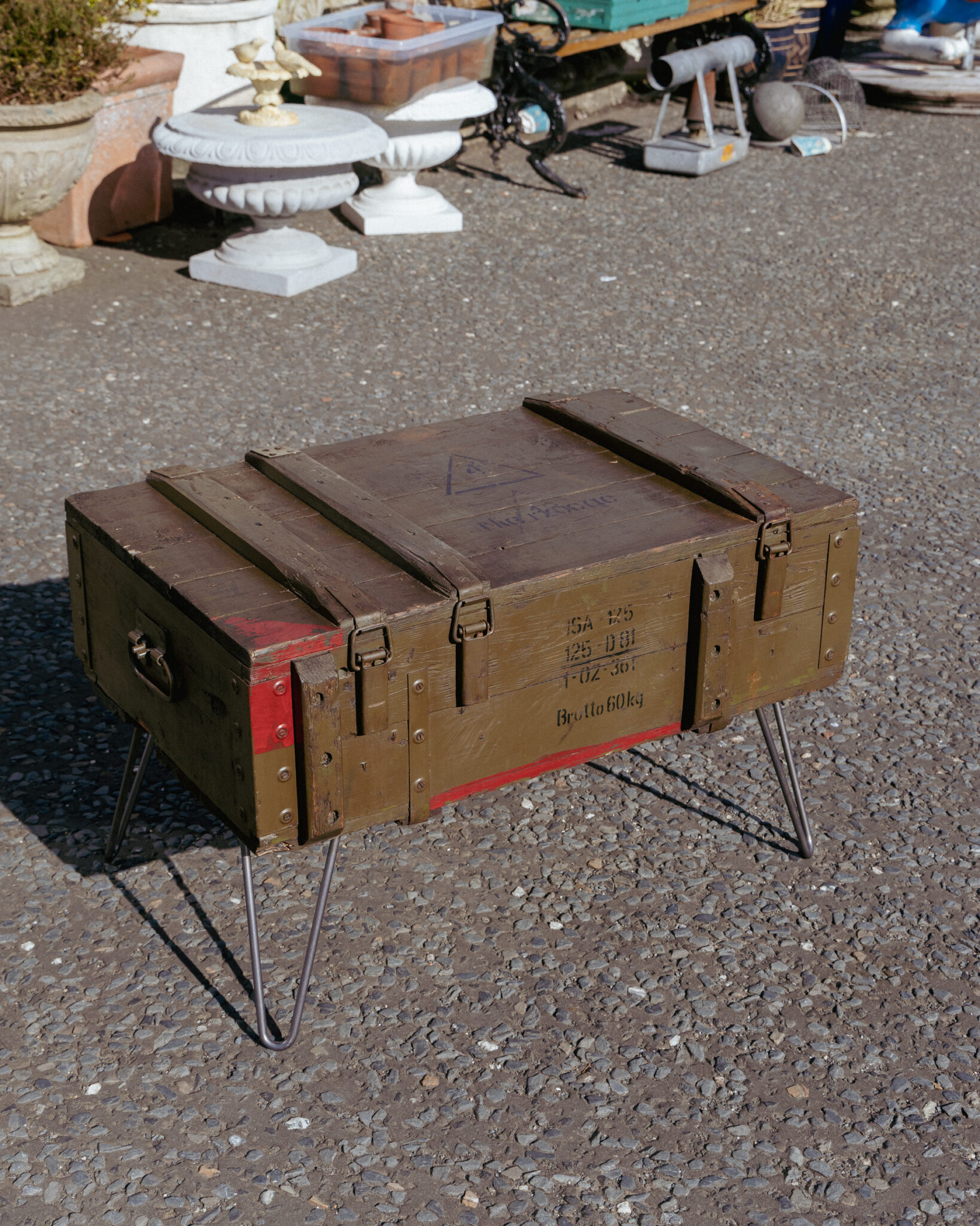 Bespoke Military Ammo Box Table - On The Square Emporium