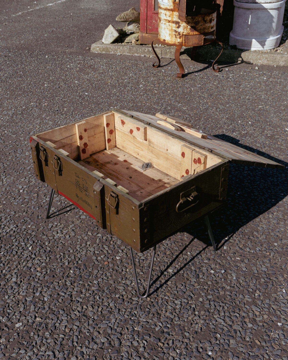 Bespoke Military Ammo Box Table - On The Square Emporium